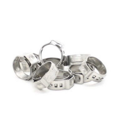 Progeral 12.3mm Stainless Steel Single Ear Oetiker Clamps Pack Of 25 | eBay