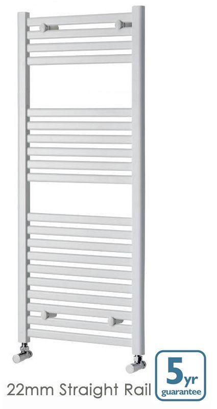 White Radiator 22mm Straight High Btu 500mm Wide x 800/1000/1200 ...