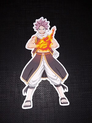 Natsu Dragneel from Fairy Tail Glossy Sticker Anime Waterproof! | eBay