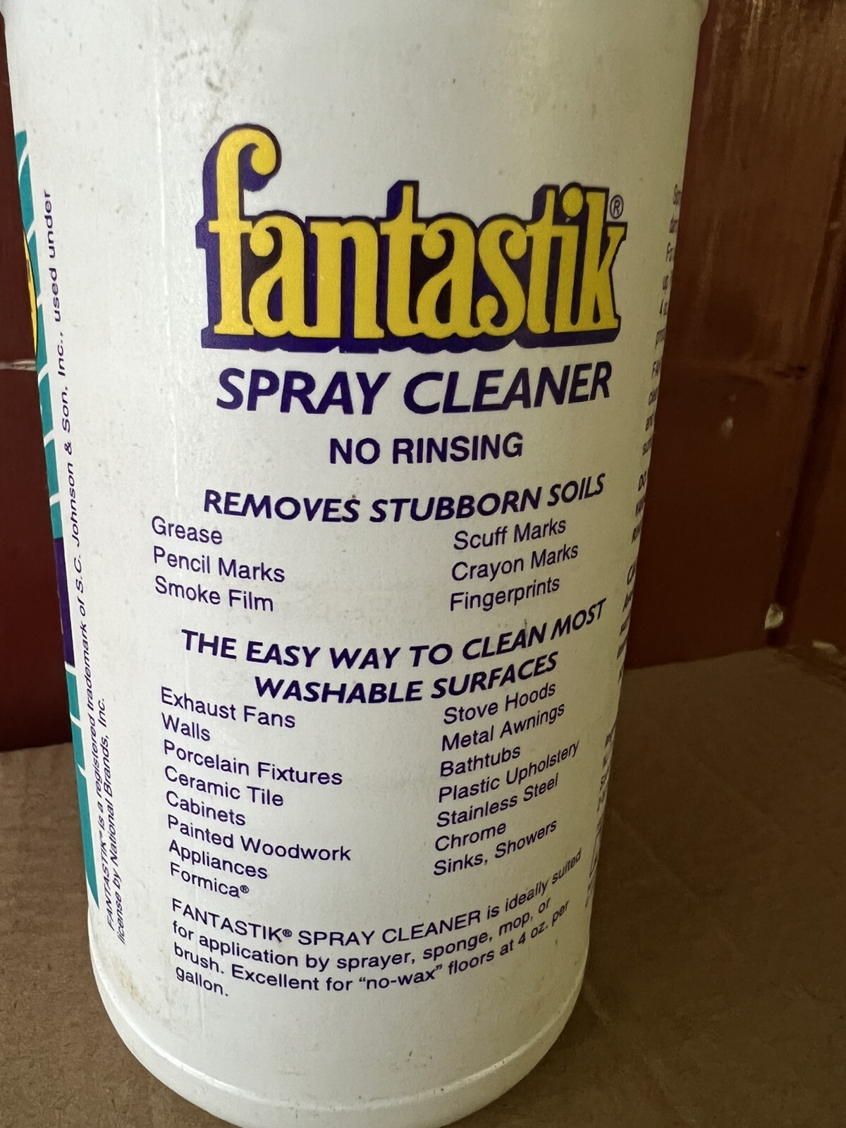 Fantastik Spray Cleaner Professional Formula 32 Ounce Bottle ...