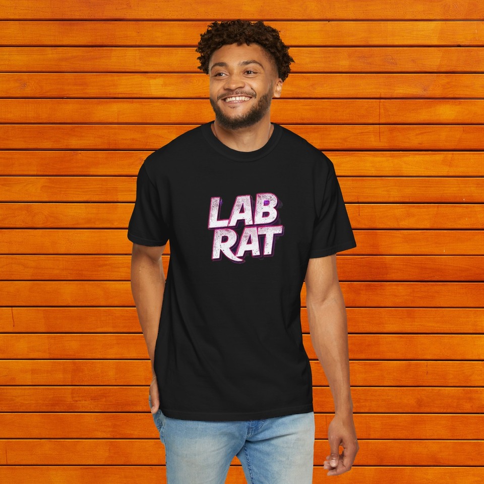 Comfort Colors Lab Rat Graphic T-Shirt, Fun Urban Streetwear Top | eBay