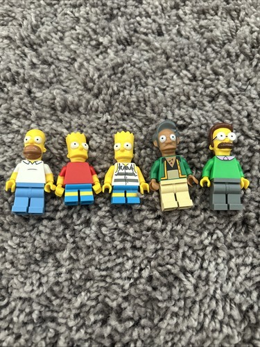 LEGO minifigures simpsons homer Bart(x2) apu ned flanders 7100 | eBay