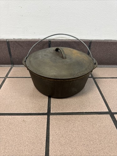 Vintage Lodge 10 1/4 Cast Iron Shallow Oven with lid | eBay