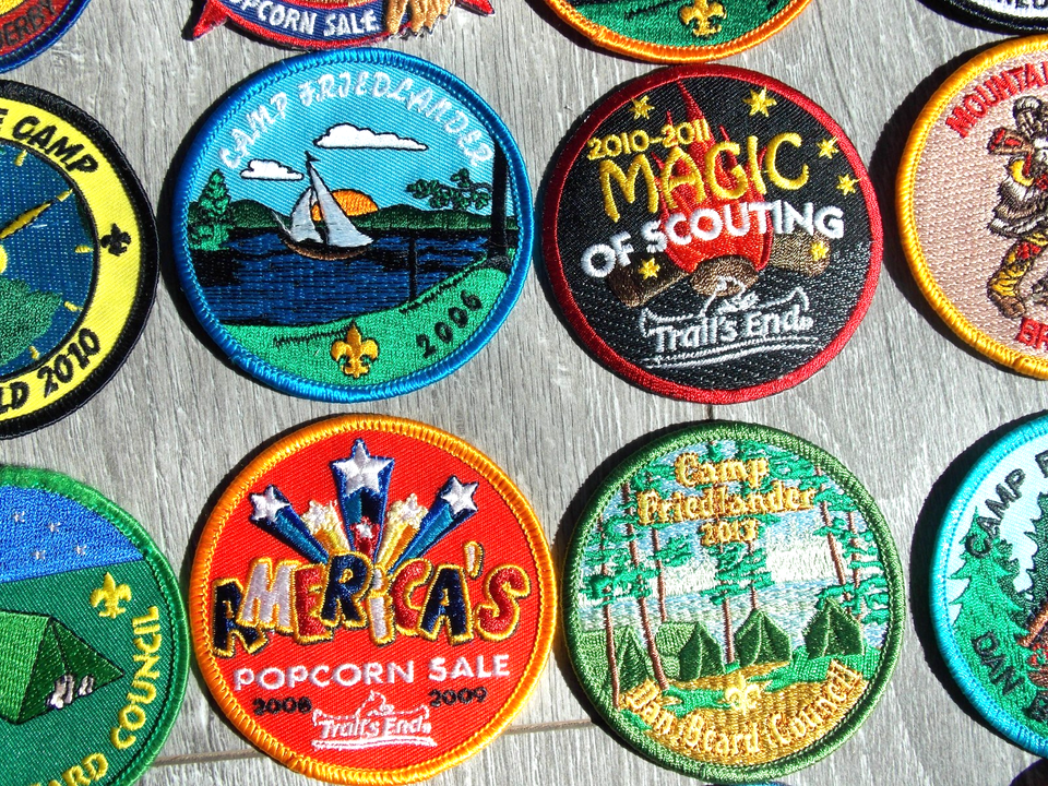 Vintage BSA Boy Scouts Patches 1999-2010 Lot Of 36 circular patches ...