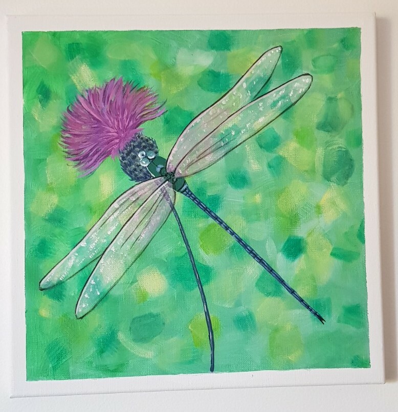 Dragonfly Paintings Acrylic