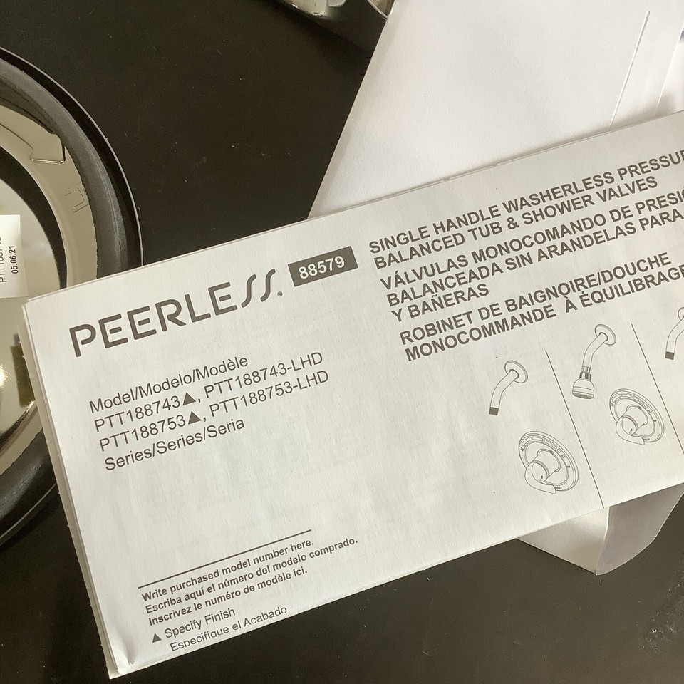 Peerless Shower Only Trim Kit in Polished Chrome PTT188743 | eBay