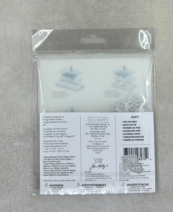 Tim Holtz Sizzix Thinlits Die ~ PINE PATTERNS ~ 666070 Set of 13 | eBay