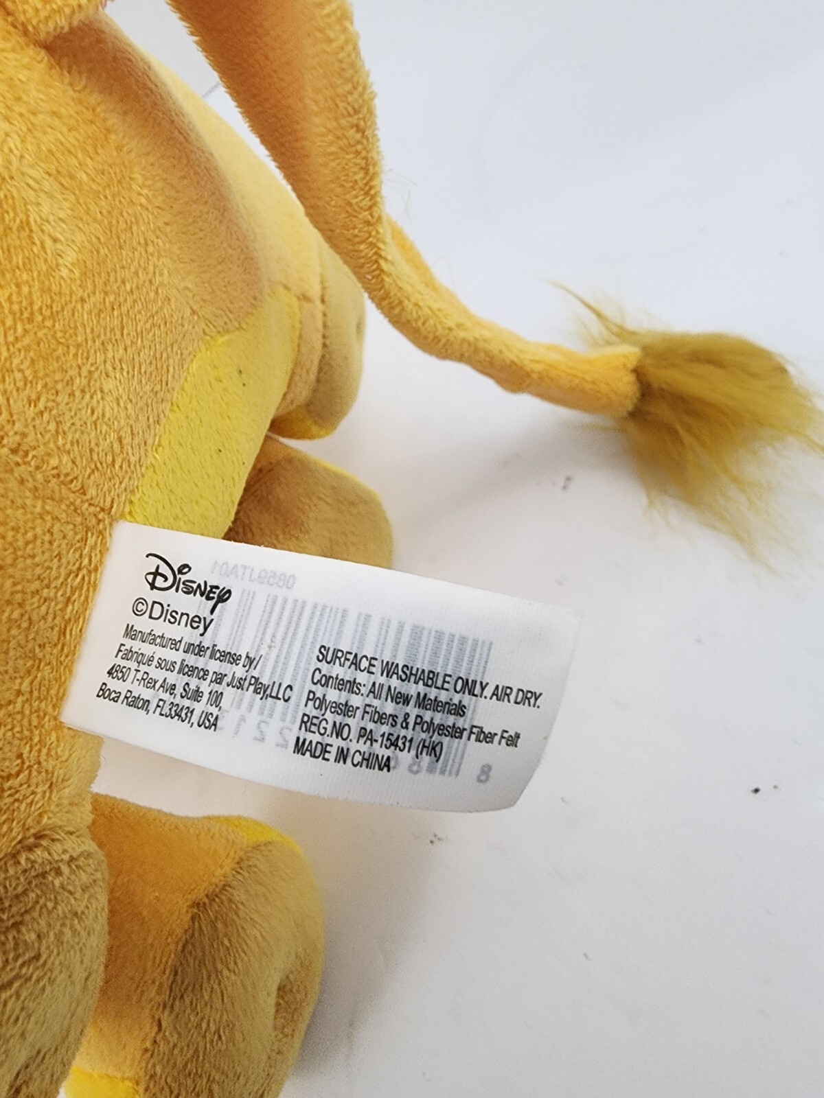 SIMBA Plush Stuffed Animal The Lion King Disney Large 13" | eBay