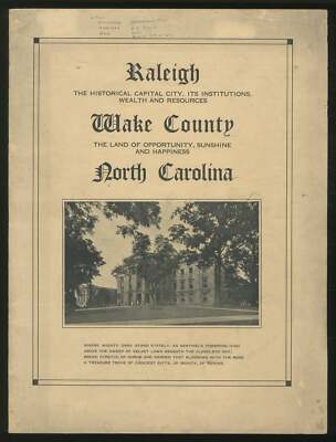 D E MCCARTHY / Cover title Raleigh The Historical Capital City Its 1st ...