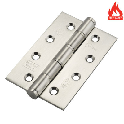 Eclipse 4 Inch Narrow Stainless Steel Washered Hinges Fire Rated Hinges ...