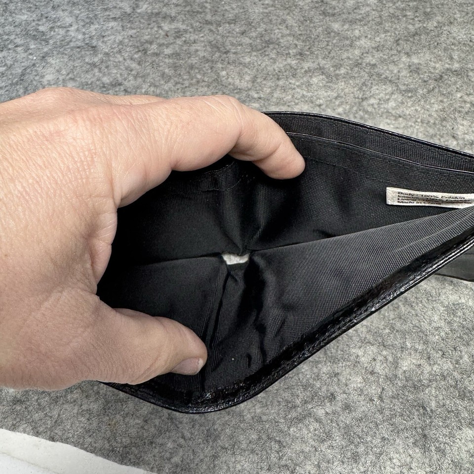 Lee Sands Vintage Genuine EELSKIN Bifold Wallet Exotic Leather Mens ...