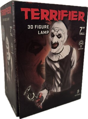 TERRIFIER ART THE CLOWN 7" 3D FIGURE LAMP WM EXCLUSIVE. | eBay