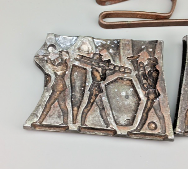 Vintage Rapaport Bros Junior Caster Lead Toy Mold Marching Band w ...
