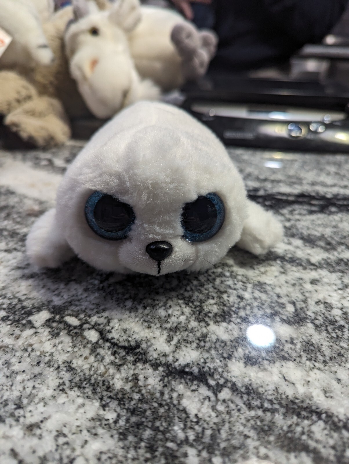 TY Beanie Boo Icy White Seal Beanie Boo 7 Inch | eBay