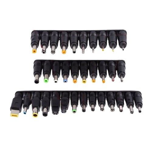 Laptops Power Adapters DC5.5x2.1mm Barrels Plugs to 34PCS Power Charger ...