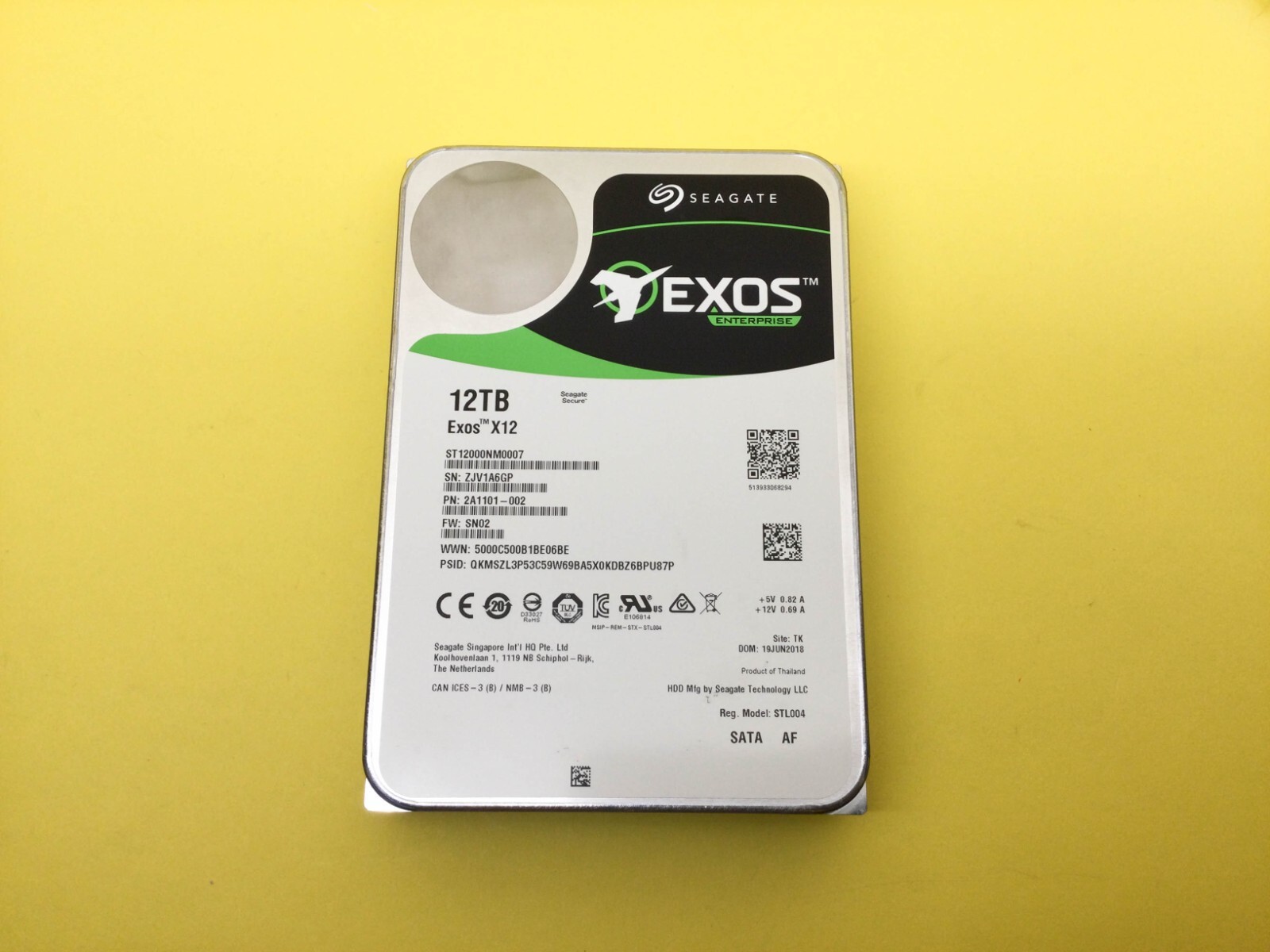 Seagate Exos X12 12TB 7200RPM SATA 6Gb/s 3.5" 256MB Internal HDD ...