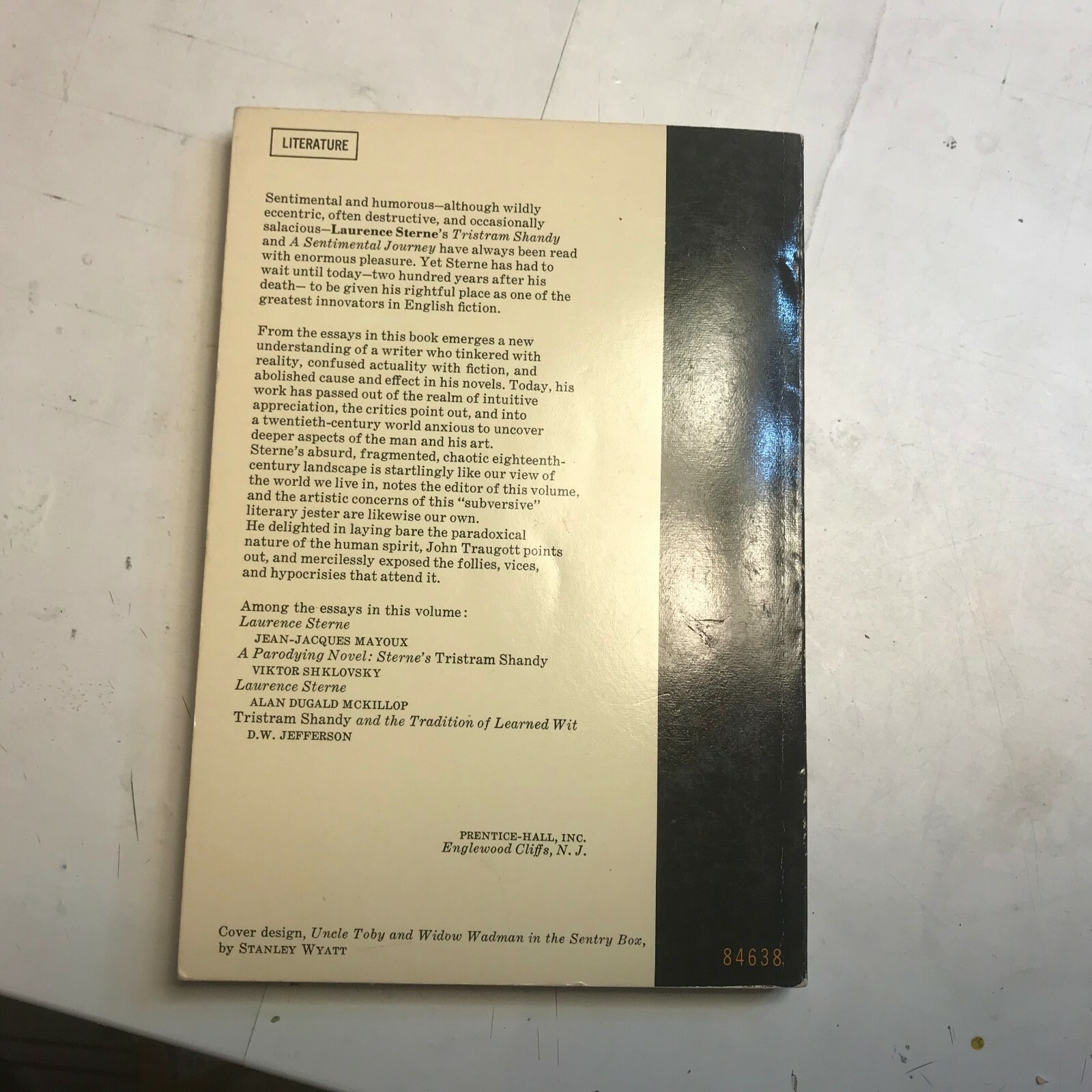 Laurence Sterne A Collection of Critical Essays 20th Century Views john ...