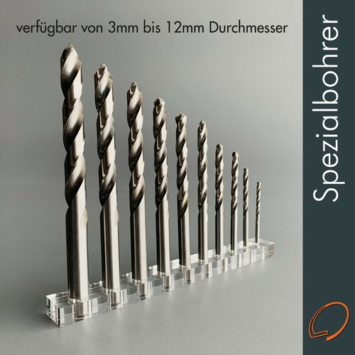 Bohrer mit Spezial-Schliff Ø 3-12mm - speziell für PLEXIGLAS ...