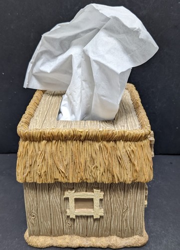 Bed Bath Beyond Surfs Up Tiki Hut Facial Tissue Box Cover Boho Hawaii ...