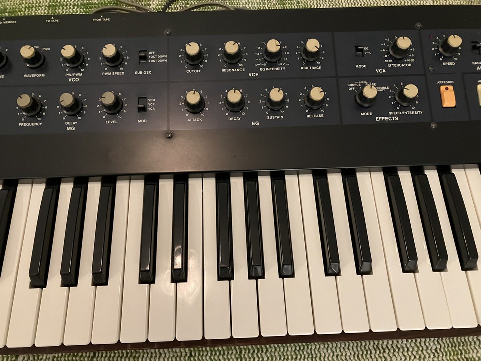 Korg Polysix Synthesizer 61-Key CV/Gate Chorus Phaser Ensemble 1981 ...
