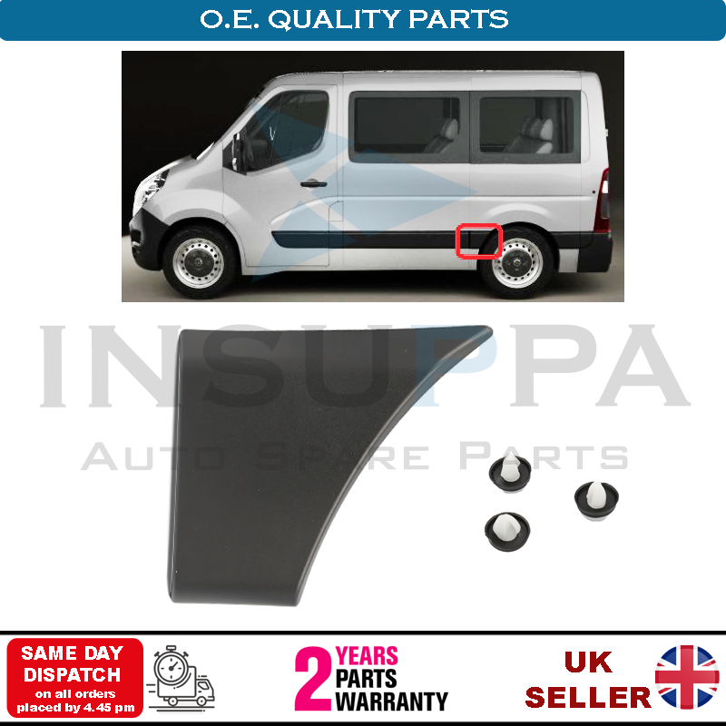 Side Moulding Strip Rear Left Panel For Renault Master MK3 2010-On ...