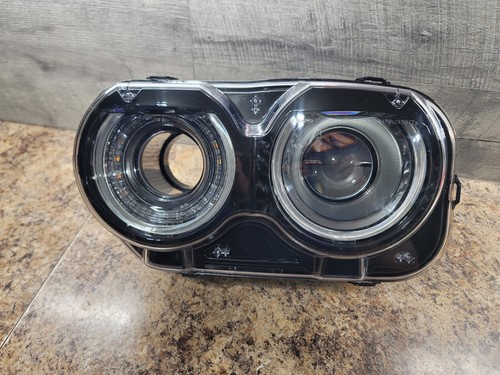 Fits 15-23 Challenger Halogen Headlight w/Illuminated Air Intake Driver ...