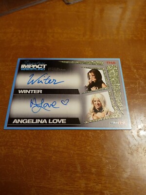 ANGELINA LOVE WINTER 2011 TRISTAR TNA IMPACT AUTOGRAPH AUTO #D 11/25 ...