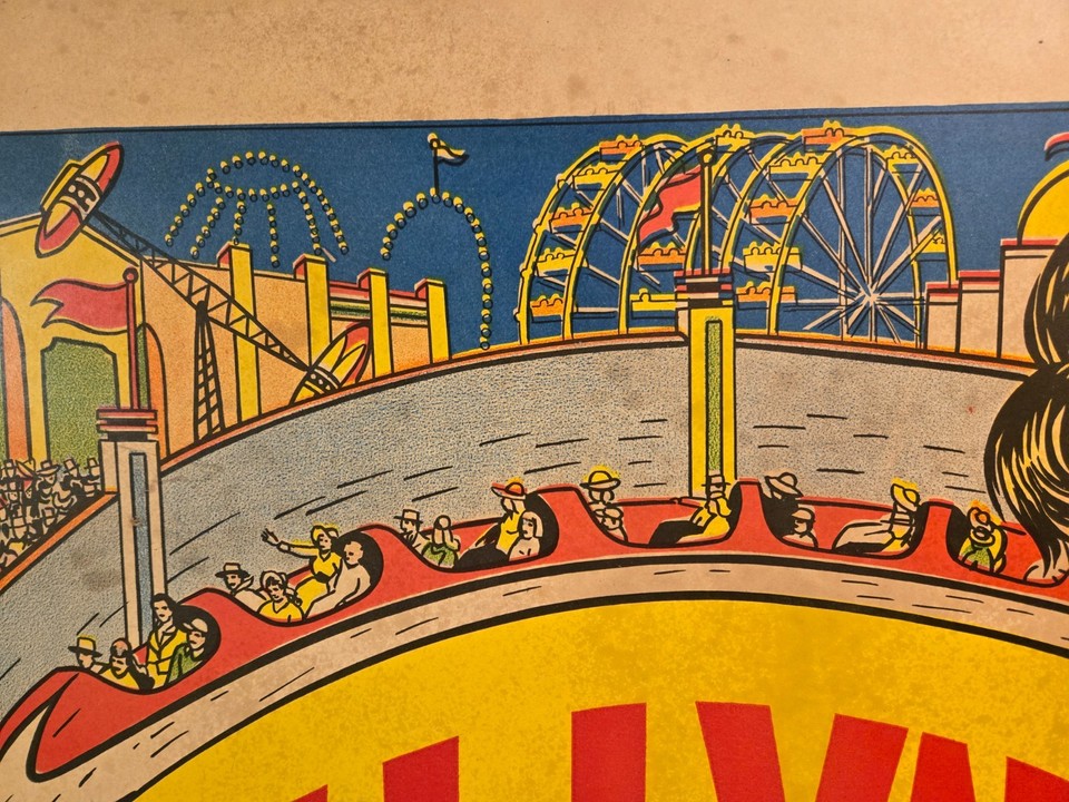 Original 1950s BILL LYNCH SHOWS Carnival Advertising Poster Board 28x41 ...