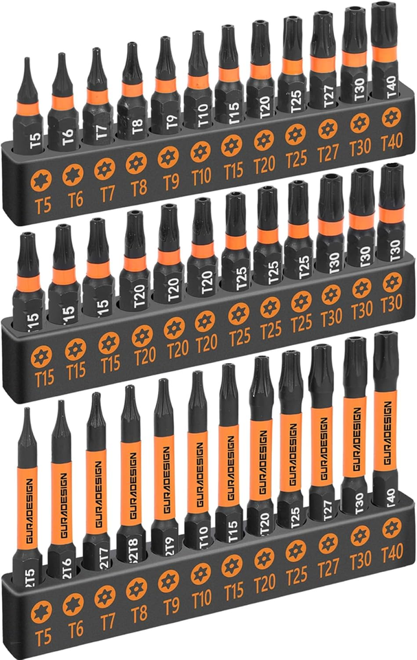 36-Piece Torx Bit Set, Tamper Resistant Star Bits Set,Security Torx Bit ...