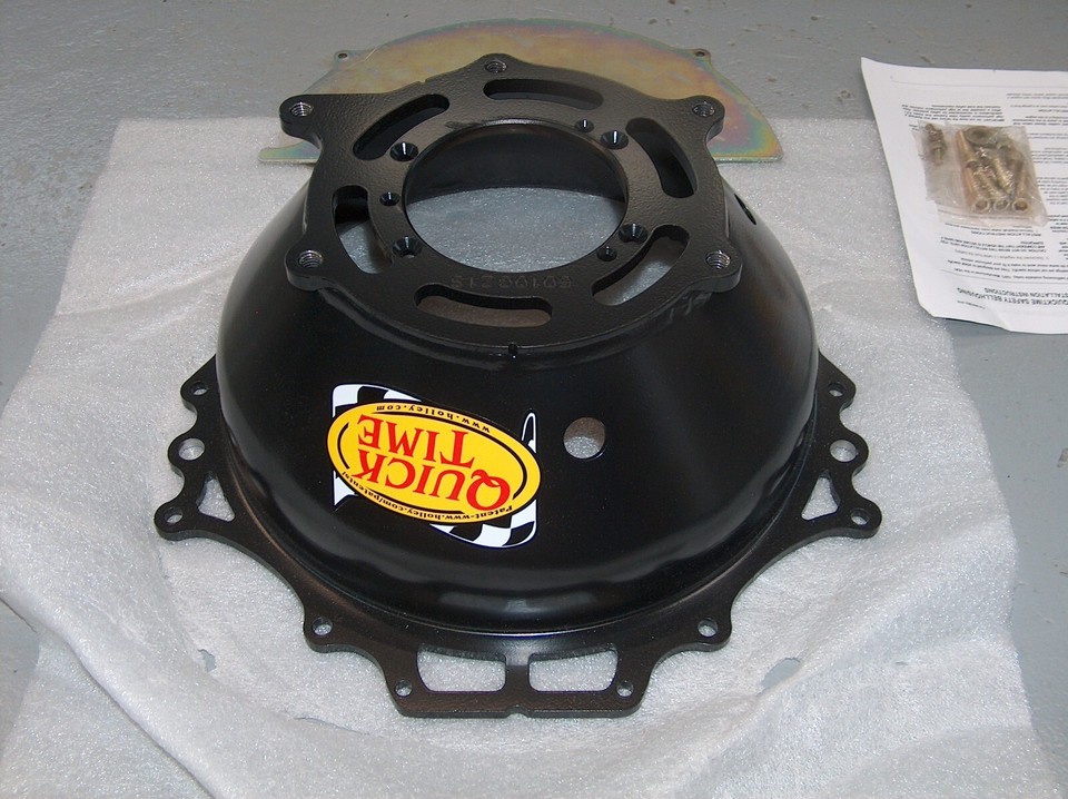 Quick Time 58-87 Chevy Muncie Saginaw Steel Bell Housing Scatter Shield ...