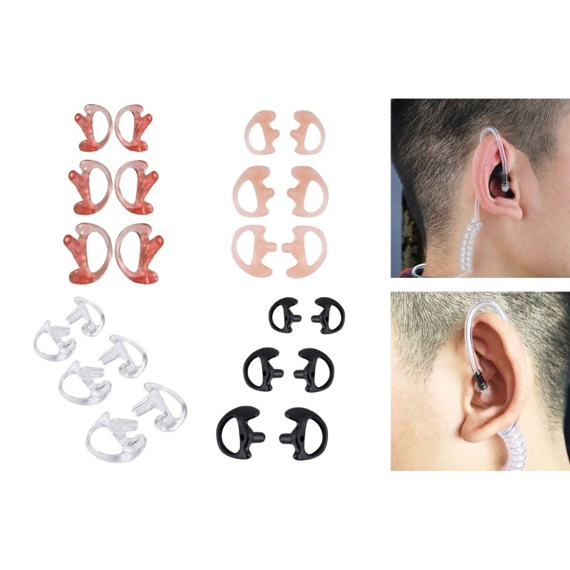 Two Way Radio Acoustic Coil Tube Earpiece Open Ear Insert Earmould ...