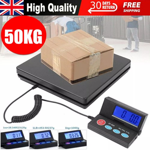 50kg Heavy Duty Digital Postal Parcel Scales Platform Postage Shipping ...