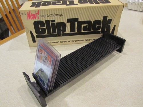 Vintage Clip Track Sports Trading Card Display Holder | eBay