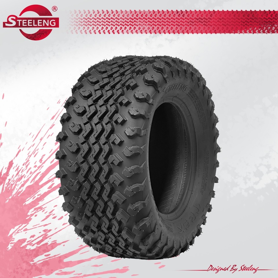 GOLF CART 12" Black MATADOR WHEELS / RIMS and 23" FALCON A/T TIRES (SET ...