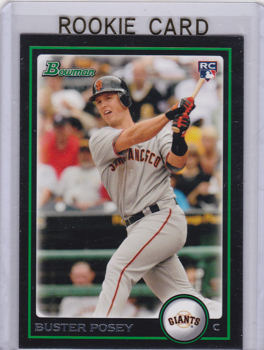 BUSTER POSEY ROOKIE CARD 2010 Bowman Draft Pick MLB RC San Francisco ...