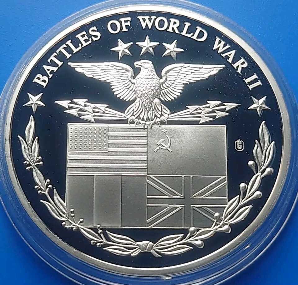 2010 WWII The Battle of Okinawa LT. General Simon B. Buckner Proof Coin ...