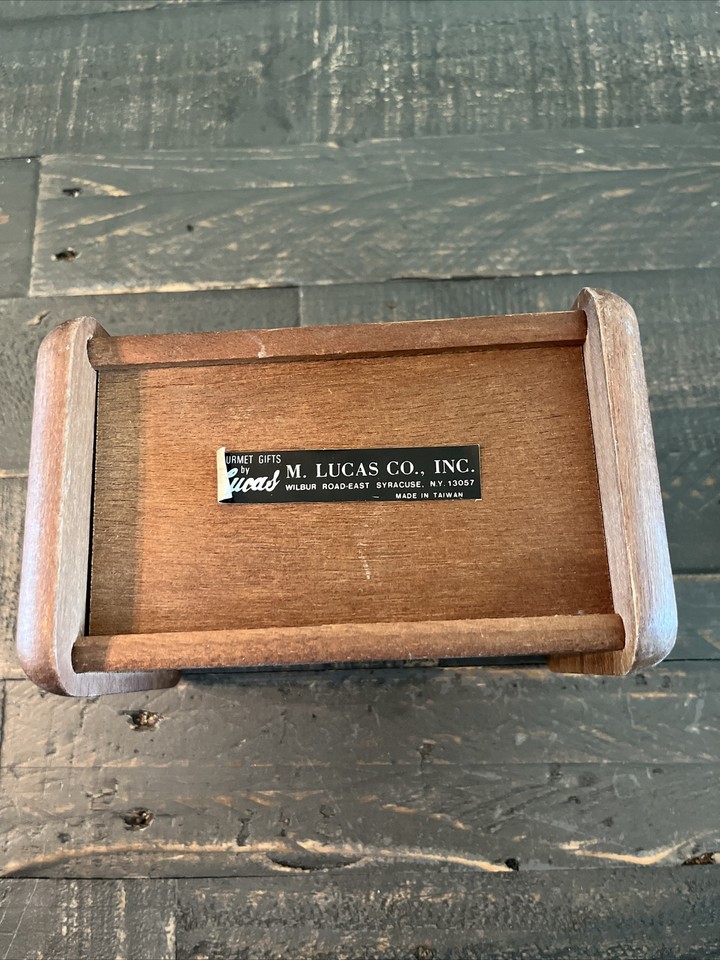 Lucas Co. Vintage Wooden Recipe Box KG5 | eBay