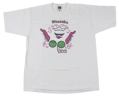 Vintage Wannabe Queen 90s Girl Shirt Size Large - Gem