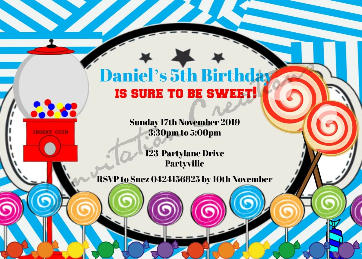 Handmade Birthday Invitation Cards For Kids