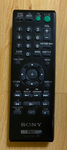 Sony RMT-D197A Remote Control For DVP-SR210P & DVP-SR510H DVD Players ...