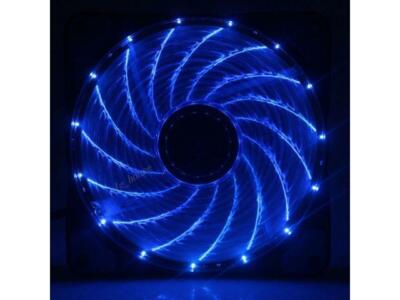 1st Player Case Fan -15x Blue LED -120mm - 3 Pin Fan Connector + 4 Pin ...