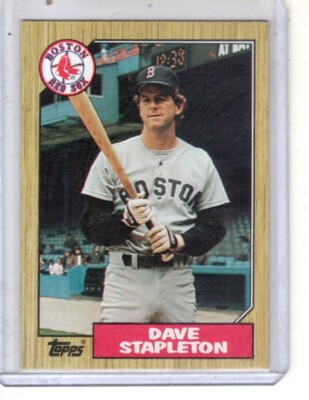 1987 Topps - #507 Dave Stapleton Boston Red Sox baseball card | eBay