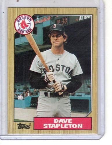 1987 Topps - #507 Dave Stapleton Boston Red Sox baseball card | eBay