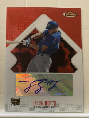 2006 Topps Finest #145 Rookie Autograph Jason Botts AUTO | eBay
