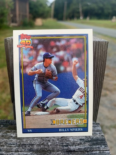 1991 Topps Baseball Card Milwaukee Brewers Billy Spiers | eBay