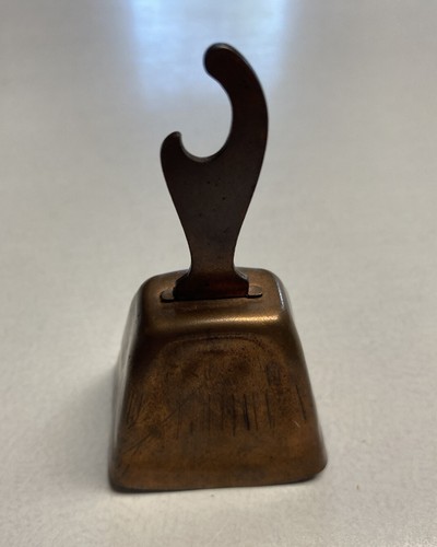 Vintage Copper Cow Bell Can Opener handle, Bar ware, Small Dinner Bell ...
