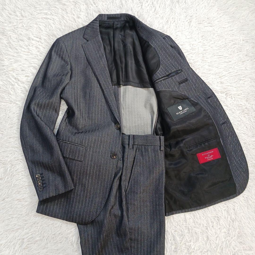 Black Label Crest Bridge Suit 40L Wool Denim Business… - Gem
