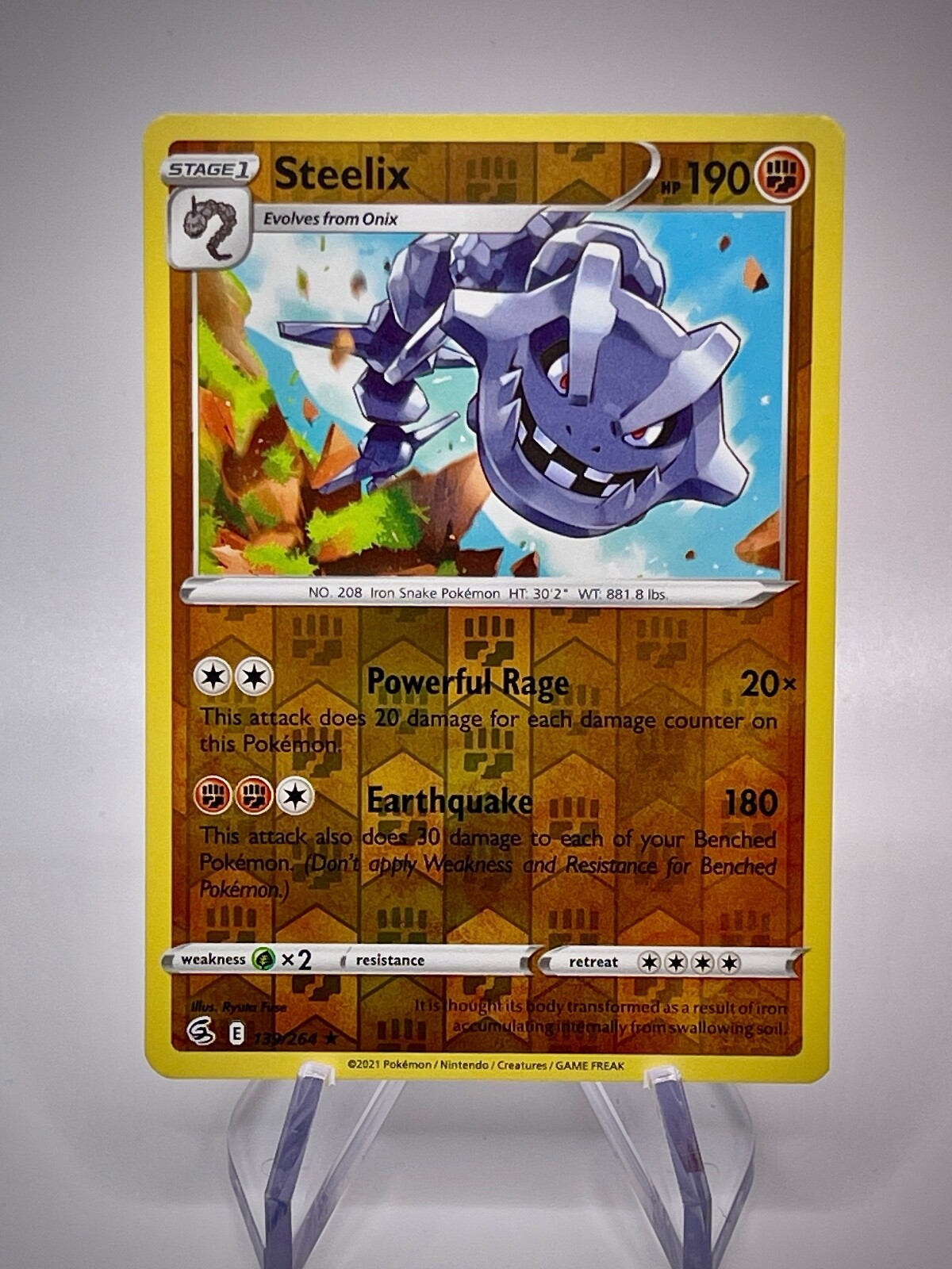 Pokémon TCG Steelix Fusion Strike 139/264 Reverse Holo Holo Rare | eBay