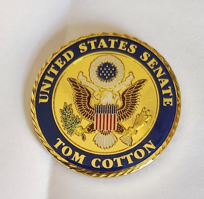CHALLENGE COIN, U.S. SENATOR TOM COTTON, ARKANSAS. | eBay