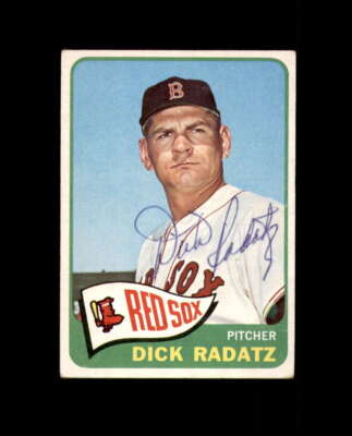 Dick Radatz Signed Original 1965 Topps Boston Red Sox Autograph | eBay